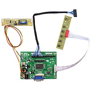 6.5" T-51570GD065J-FW 640x480 2CCFL Backlight 31Pin LVDS Screen Panel VGA LCD Driver Board Controller Kit