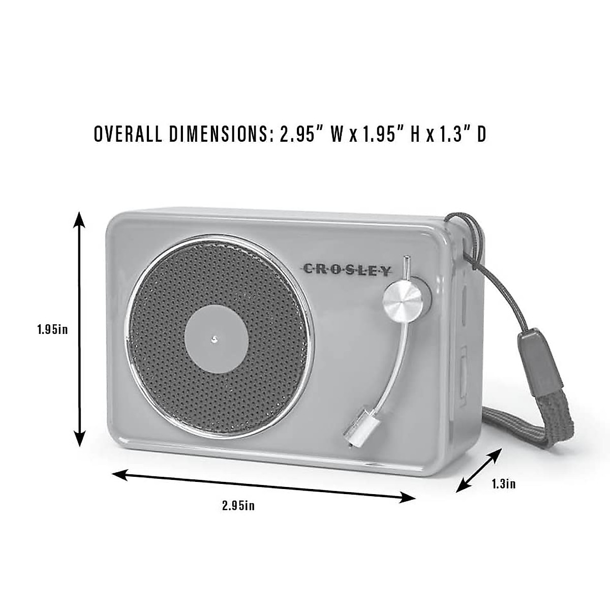 Crosley CR3029A-TN Portable Mini Turntable Bluetooth Speaker, Tourmaline
