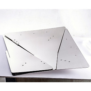 Fire Pits Outdoor Foldable Large Stainless Firepit,Strong and Sturdy,Durable,Space Saving and Easy to Carry.Outdoor Fire Pit,Modern Deautiful Artistic Appearance,Suitable of Users 1-10 People