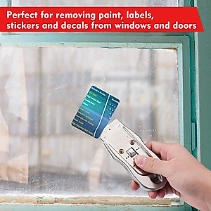 WORKPRO 100-Pack Single Razor Edge Blades, Industrial Scraper Razor Blades, High Carbon Steel One Edge Razor Blades