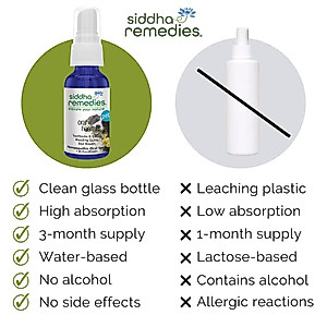 Siddha Remedies Oral Health for Pets | Cat Dog Oral Care for Toothache Decay | Breath Spray for Bad Breath, Healthy Gums Dogs Tooth Care | 100% Natural Homeopathic Remedy Cell Salts Flower Essences