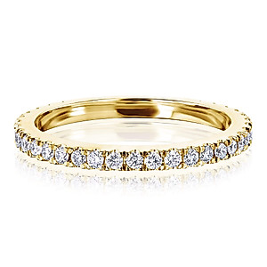 Kobelli Lab Grown Diamond Near Eternity Ring - white-gold / 4.5