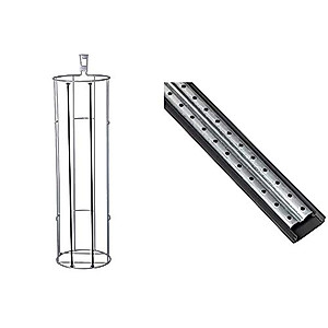 Rubbermaid Fasttrack Garage Storage Vertical Ball Rack & Fasttrack Garage Storage System Rail, 84", 1784416