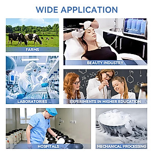 NANBEI 10L Liquid Nitrogen Tank Cryogenic Container Aluminum Alloy Liquid Nitrogen Dewar Static Cryogenic，Liquid nitrogen dewar with Straps,for Beauty Industry, Semen Preservation, Scientific