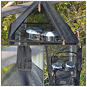 BESPORTBLE Foldable 4 Layers Hanging Drying Net Hanging Dryer Net with Zipper for Outdoor Exquisite Home Accessories
