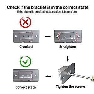GeekDigg 2 Pack Aluminum Brackets for Shower Caddy Shelf 2-Pack Shower Shelves for Tile Walls, Aluminum Corner Shower Basket Caddy