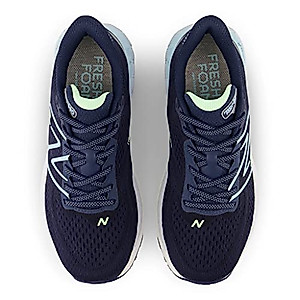 New Balance Women's W880N13 Running Shoe, Nb Navy/Bleach Blue/Green Aura, 8 Wide