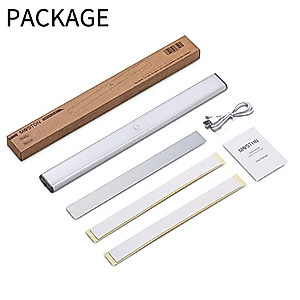 MOSTON Super Bright Rechargeable Closet Lights 78 LED Homelife Motion Sensor Night Lighting for Under Cabinet,Counter.Built-in 2500mAh Battery Powered Cordless Magnetic Lamp Stick on Anywhere