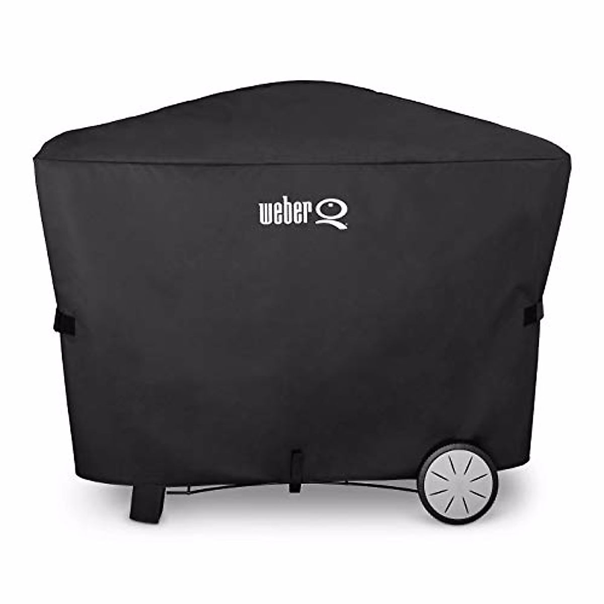 Weber Q 2000 and 3000 Series with Cart Grill Cover, Heavy Duty and Waterproof, Fits Grill Widths Up To 50 Inches