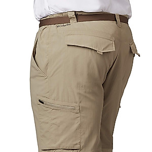 Columbia Men's Silver Ridge Convertible Pant, Breathable, UPF 50 Sun Protection, Tusk, 36x32