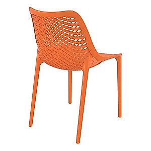 Compamia Air Outdoor Patio Dining Chair in Orange (Set of 2)