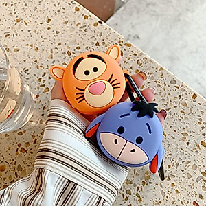 Case Compatible with Samsung Galaxy Buds 2 Case (2021)/ Galaxy Buds Pro (2021)/Galaxy Buds Live (2020)/Buds2 Pro Case (2022), Cartoon Anime Silicone Protective Cute Cover for Women Smart Donkey