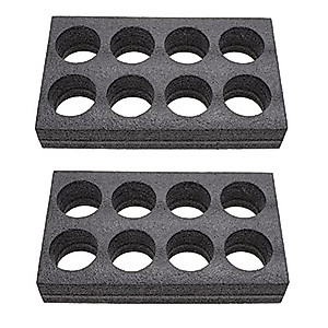 Tofficu 2pcs Cola Milk Tea Cup Saucer Drink Beverage 8 Cup Carry Holder Thermal Coffee Mug Takeout 8- Cup Tray Take Out Cup Carriers Beer Disposable Cup Holder Pearl Cotton