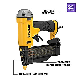 DEWALT Pin Nailer, 23 Gauge, 2-Inch (DWFP2350K)