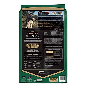 Victor Super Premium Dog Food – Purpose - Grain Free Hero Canine – Premium Gluten Free Dog Food for Active Adult Dogs – High Protein with Glucosamine and Chondroitin for Hip and Joint Health, 30lbs