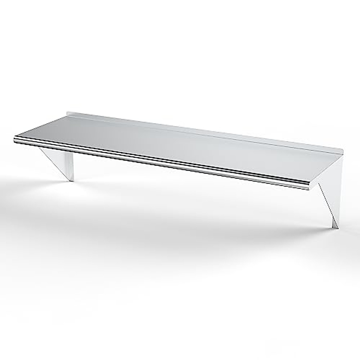 KPS Heavy Duty Stainless Steel Wall Mount Shelf 18 x 48 - NSF