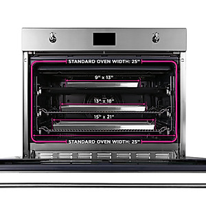 GRIDMANN 13" x 18" Commercial Grade Aluminum Cookie Sheet Baking Tray Jelly Roll Pan Half Sheet - 12 Pans