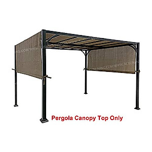 ALISUN Universal Pergola Canopy Top for 8-ft x 10-ft Pergola Structure - Brown (Canopy Fabric Top Only, Size: 196-inch x 88-inch) (Polyethylene (PE), Brown)