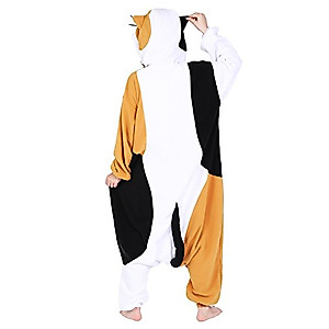 SAZAC Calico Cat Kigurumi - Onesie Jumpsuit Halloween Costume