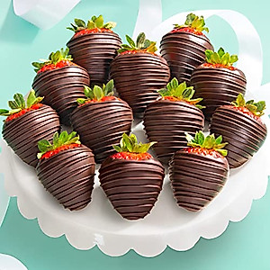 Golden State Fruit 12 Dreamy Dark Chocolate Covered Strawberries