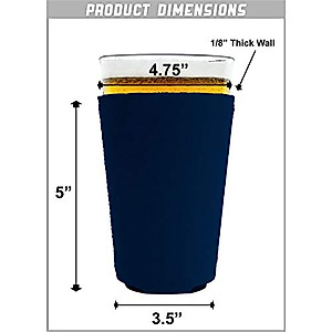 Bigfoot Believe Pint Glass Coolie Black