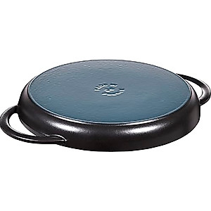 Staub Round Grill Pan 10-inch Matte Black