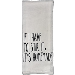 Set of 5, 100% Cotton Cooking Food Theme Saying Funny Cute Flour Sack Kitchen Towels/Dish Towels for Wedding, Baby Shower, Home Decor, Housewarming, Other Occasions Size: 15 X 25 Inch.