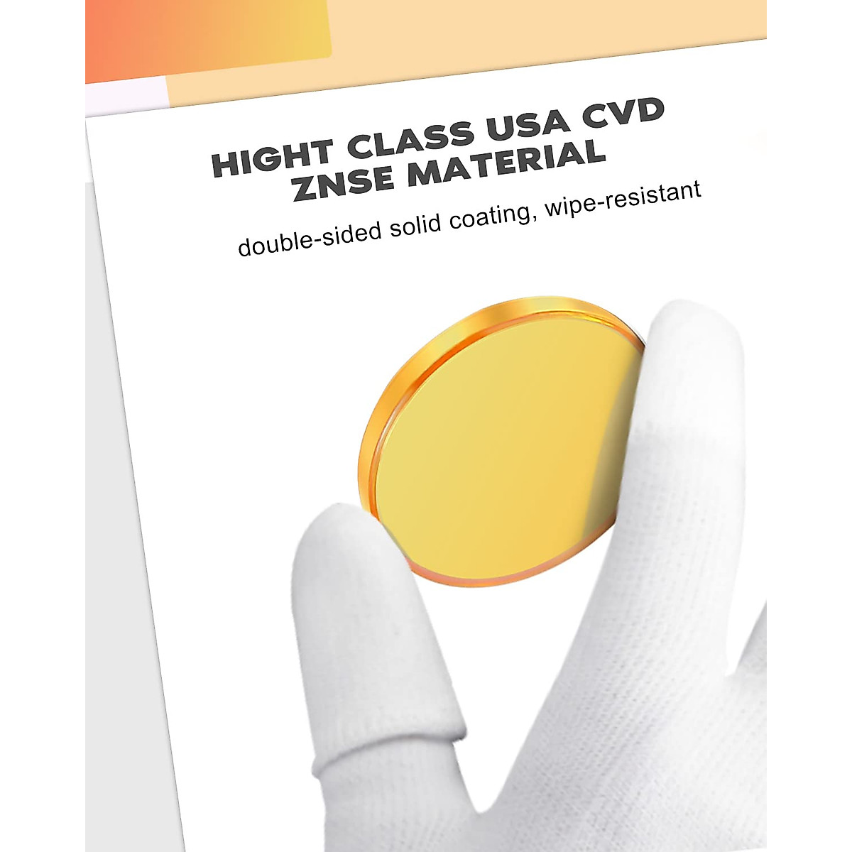 Inccala CVD ZnSe CO2 Laser Lens Laser Mirror 20mm/0.79" FL101.6mm/4" T2.2mm Meniscus Focus Lens for CO2 Laser Engraving Cutting Machine