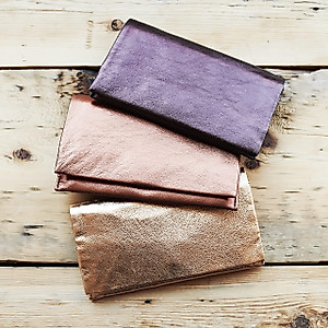 Latico Leathers Eloise Wallet Clutch, Full-Grain Leather, Black