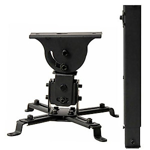 VideoSecu Flat Vaulted Ceiling Projector Mount LCD DLP Bracket with Adjustable Height Rotating Swivel Arm One Piece PJ2B 1C9