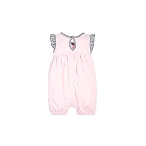 Burt's Bees Baby baby girls Rompers, of 2 Bubbles, One Piece Jumpsuits, 100% Organic Cotton Layette Set, Blossom Multi Stripe, 18 Months US