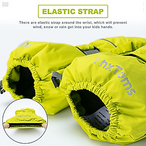 ThxToms Kids Warm Gloves Winter Waterproof Snow Gloves for Ourdoor Sports, Toddler Bulky Ski Gloves for Boys Girls