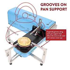 GasOne GS-8300 - Camp Stove Compact Butane Stove with Carrying Case - Foldable Portable Stove