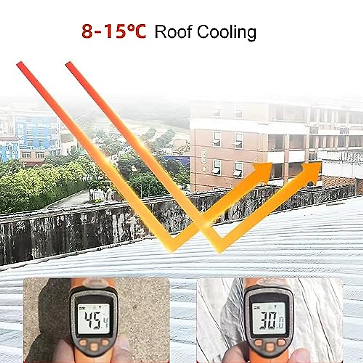 Waterproof Tape Aluminum Foil Tape Sealan Tape,Self-Adhesive Bituminous Sealing Tape for Repairing Roof Crack,Gutter and Hole,Window Sill Gap,Pipe,Outdoor Use,Customizable (0.4x1m)