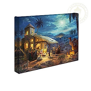 Thomas Kinkade Studios The Nativity 10 x 14 Gallery Wrapped Canvas