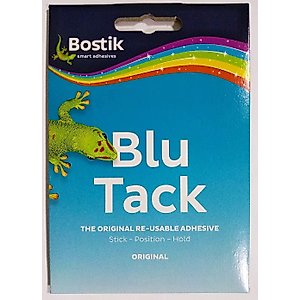 Bostik Blu-tack Original Mastic Putty Adhesive Non-Toxic Blue 60g Ref 801103