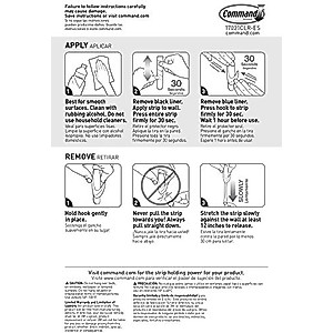 Command Small Refill Adhesive Strips, Damage Free Hanging Wall Adhesive Strips for Small Indoor Wall Hooks, No Tools Removable Adhesive Strips for Living Spaces, 16 Clear Command Strips