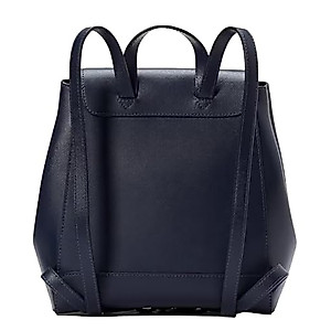 Kate Spade New York Women's Madison Saffiano Leather Flap Backpack, Parisian Navy