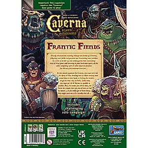 Lookout Caverna The Cave Farmers Frantic Fiends Board Game Expansion | Cooperative Farming Strategy Game for Adults and Kids | Ages 12+ | 1-7 Players | Avg. Playtime 30-210 Minutes | Lookout Games