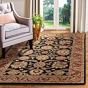 SAFAVIEH Classic Collection Area Rug - 8'3" x 11', Celadon & Ivory, Handmade Traditional Oriental Wool, Ideal for High Traffic Areas in Living Room, Bedroom (CL359B)