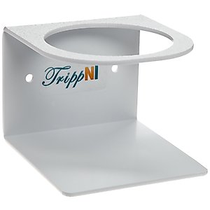 TrippNT 50080 Single ABS Bottle Holder 1000 mL White with 3 3/4 inch Diameter Holes 4 X 4 X 4 3/4 inches WHD