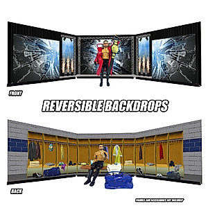 Reversible Wrestling Action Figure Backdrop Dioramas For WWE & AEW Wrestling Action Figures