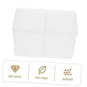 FOMIYES 3pcs Nail Towel Storage Box Drawer Organizer for Makeup Desk Dispenser Desktop Stationery Box Cotton Swab Container Makeup Brush Holder Makeup Cotton Pad Organizer Cotton Pad Box