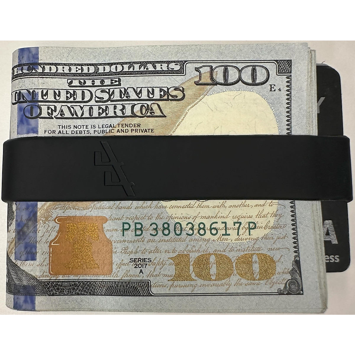 Rubber Money Bands for Cash (3), Wallet Money Clip Alternative (Black)