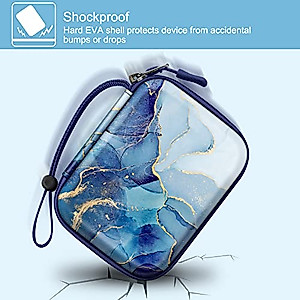 Fintie Protective Case for Canon Ivy Mini/Canon Ivy 2 Mini/Ivy CLIQ/Ivy CLIQ+/ Ivy CLIQ2/ Ivy CLIQ+2 Instant Camera Photo Printer - Shockproof Hard Shell Carrying Case, Ocean Marble