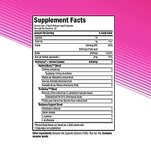 Hydroxycut +Women - 60 Rapid-Release Liquid Capsules, Pack of 2 - includes Biotin, Collagen, Folate & Iron
