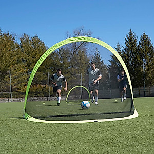 Franklin Sports Pop-Up Dome Shaped Goals-6' x 4' (2 Pack), Yellow, Large (2 Goals)