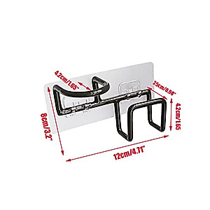 Qinwuwu XXHong 2Pcs Kitchen Brush Stick Sponge Stand Self-Adhesive Kitchen Sink Sponge Stand Kitchen Tools Storage Stand Dishwashing Sponge Brush Accessory Stand