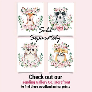 Elephant Bedroom Wall Art Decor for Nursery | Decorative & Easy to Frame Printed Pictures 8x10-inch | 3 - (UNFRAMED) Prints Nursery or Girl's Bedroom