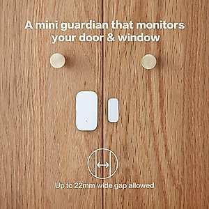 Aqara Door and Window Sensor, Requires Aqara Hub, Not Support Hubs from Other Brands, Zigbee Connection, Wireless Mini Contact Sensor, Compatible with Apple HomeKit, Alexa, Works with IFTTT (3 Pack)